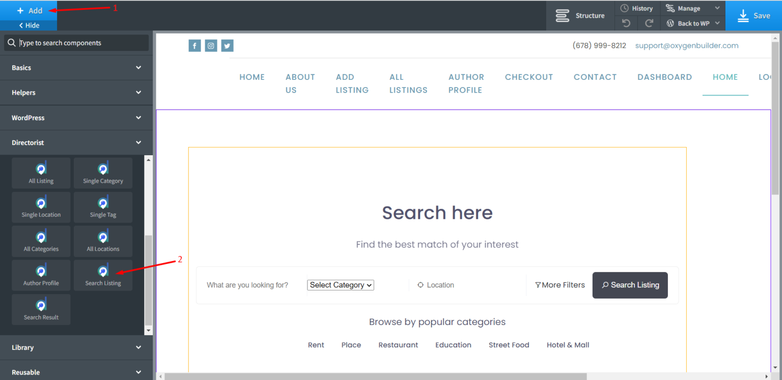 How to Create a Directory Website Using Oxygen Page Builder