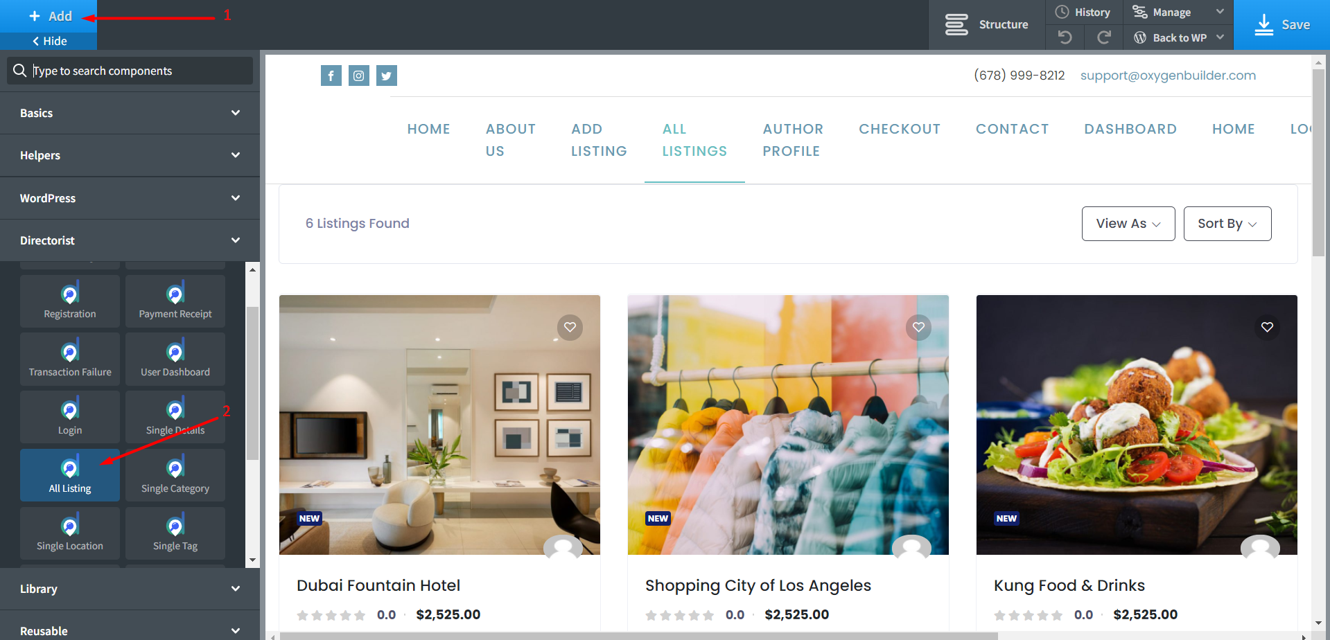 How to Create a Directory Website Using Oxygen Page Builder