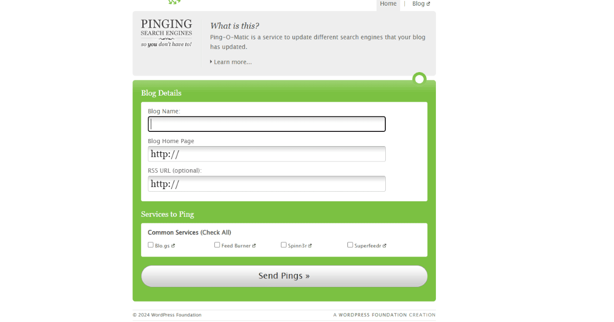 Free Ping Submission Sites in 2025