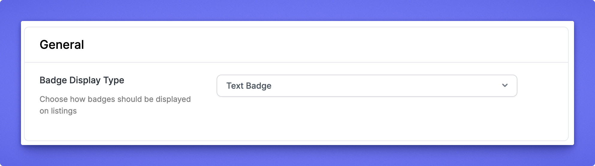 Badges Setting - Directorist