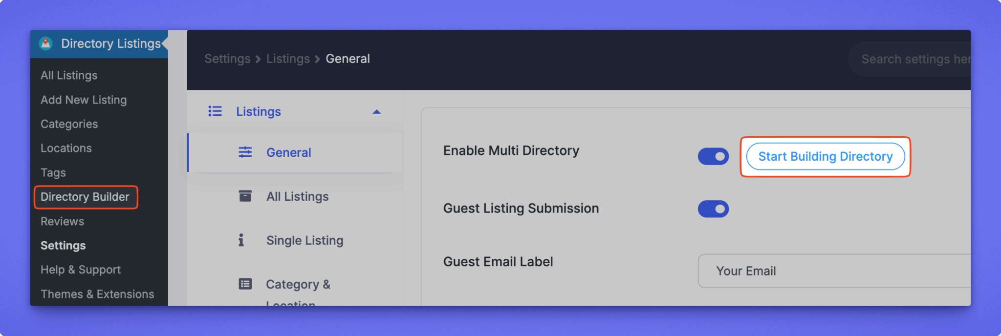 Multiple Directories - Directorist