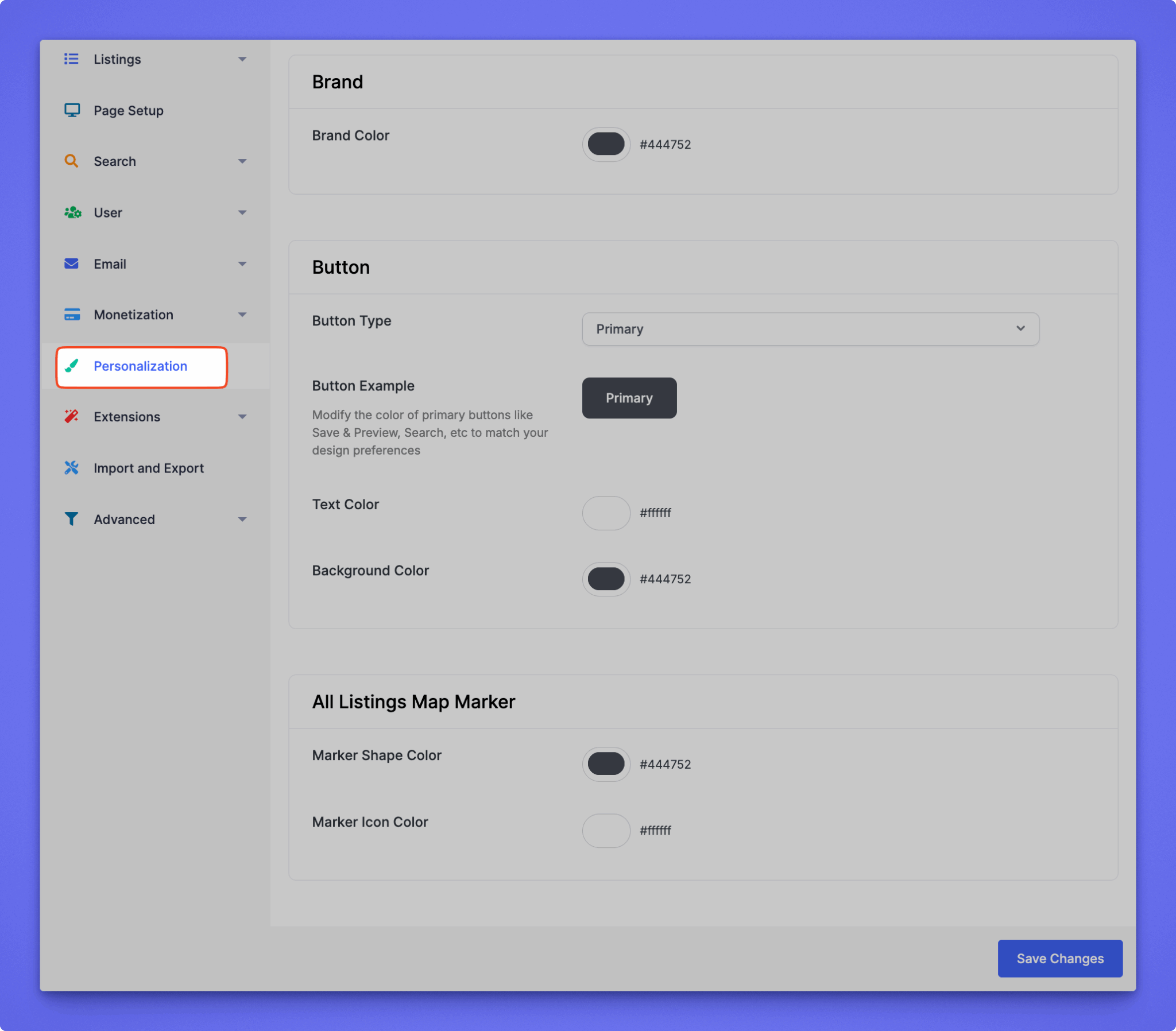 Customize Appearance - Directorist